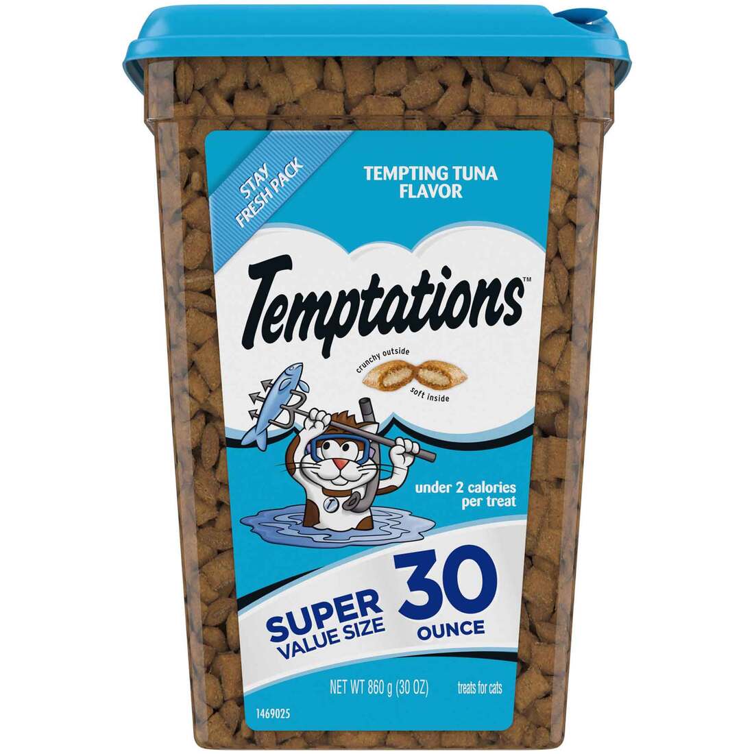 Whiskas Temptations Crunch/Soft Tuna Cat Treats, 30 Ounces | Pet ...