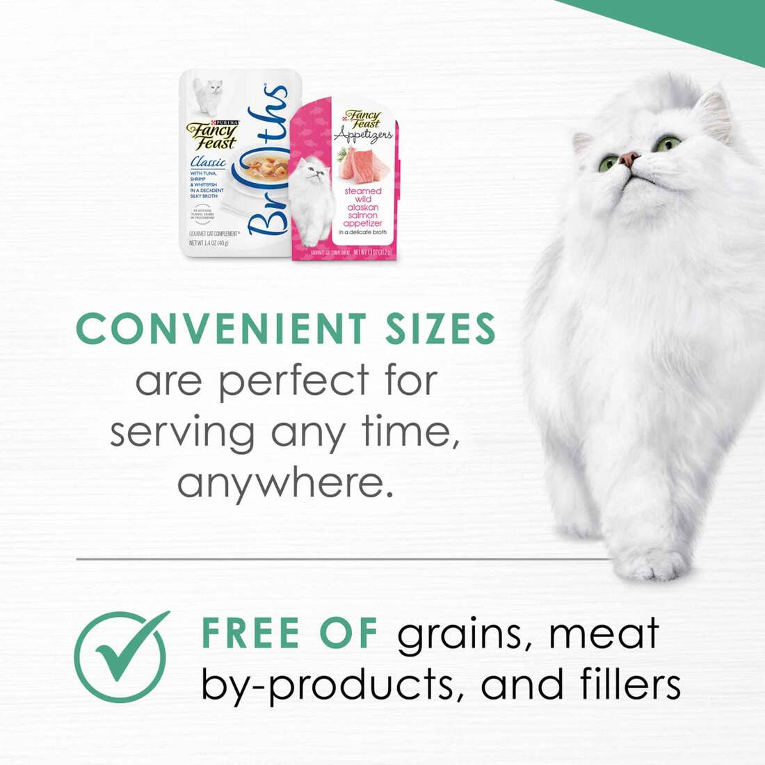 Purina Fancy Feast Lickable Appetizers and Broths Collection Grain Free ...