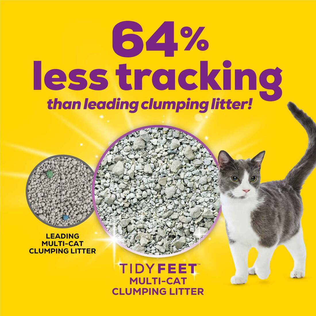Purina Tidy Cats Tidy Feet Clumping Low Tracking Cat Litter With Odor Control Clean Linen Scent Pet Supplies Plus