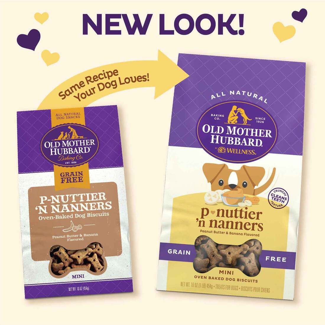 Wellness Old Mother Hubbard Classic P-Nuttier 'N Nanners Grain Free ...