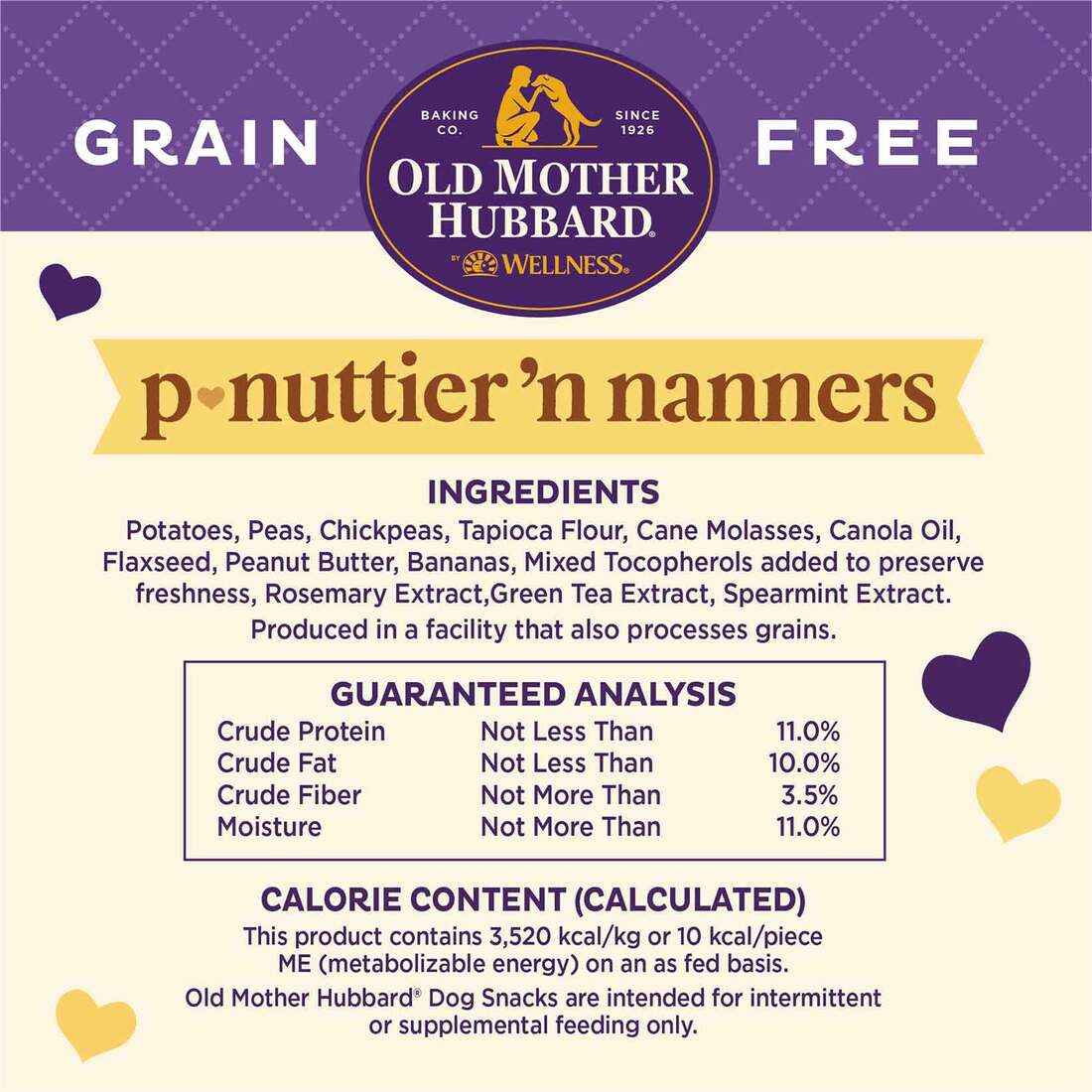 Wellness Old Mother Hubbard Classic P-Nuttier 'N Nanners Grain Free ...