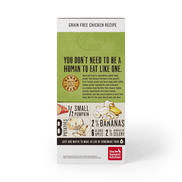The Honest Kitchen Grain Free Chicken Dog Food Recipe, 10 Pound Box ...