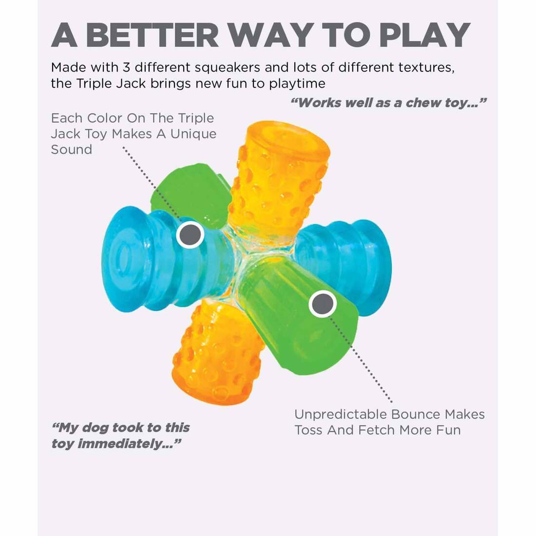 Outward Hound Triple Jack, Multi, One Size | Pet Supplies Plus