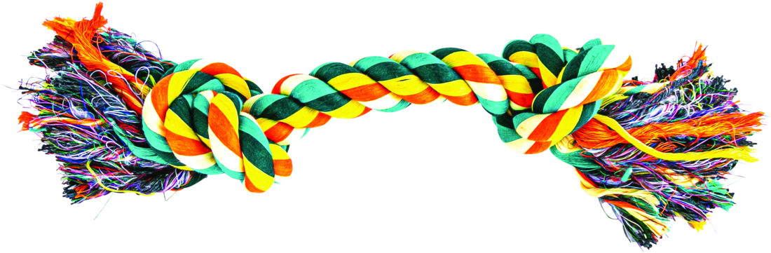 Play On Dog Toy Rope 2 Knot, Medium | Pet Supplies Plus