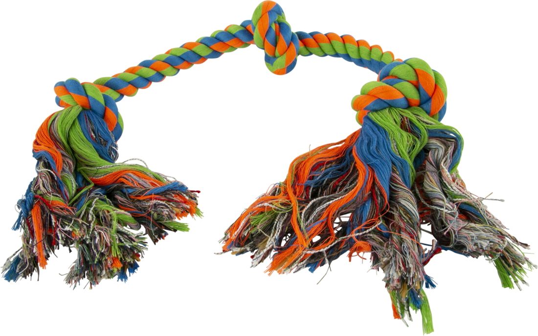 Play On Dog Toy Rope 3 Knot | Pet Supplies Plus