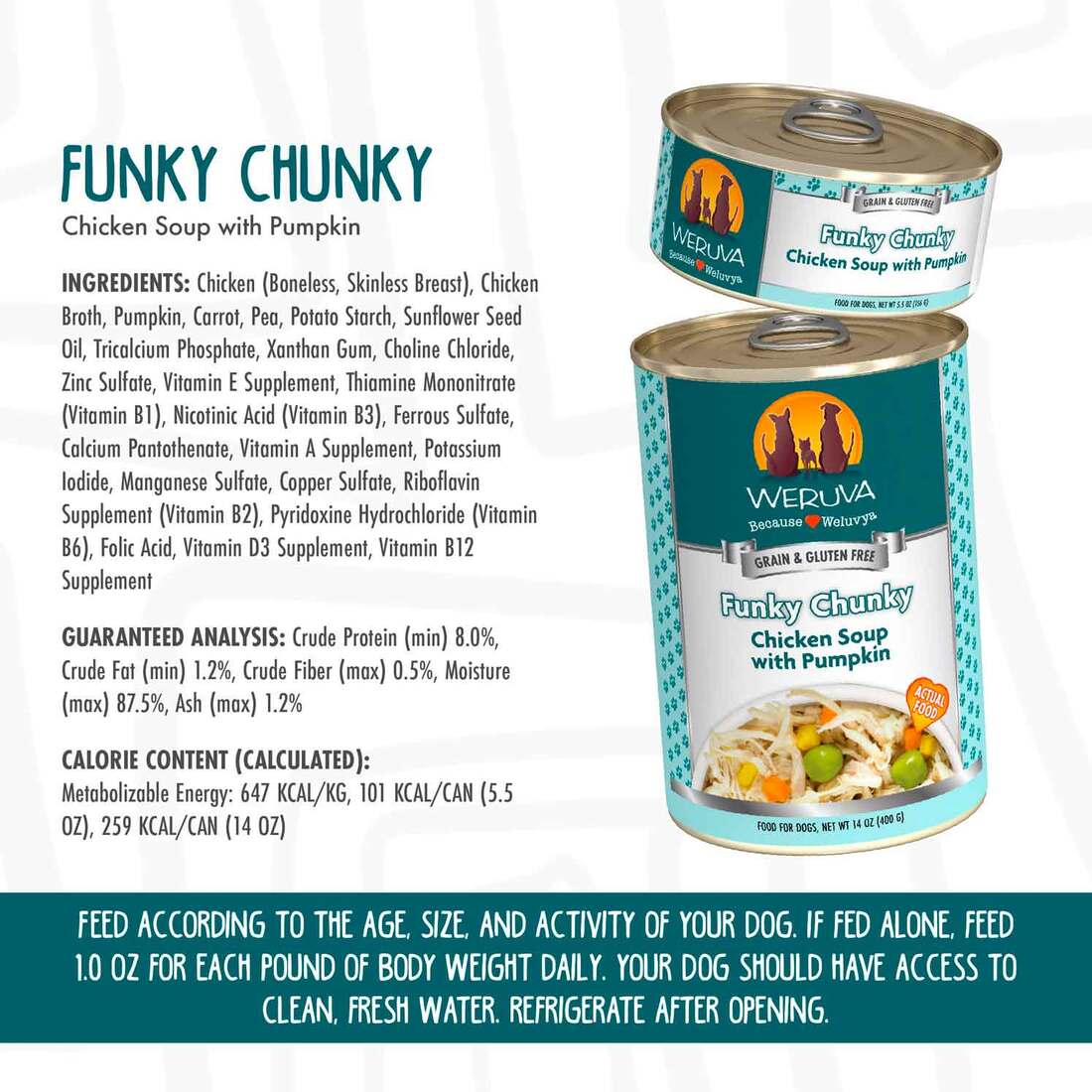 Weruva Classic Dog Food, Funky Chunky Chicken Soup with Chicken Breast ...